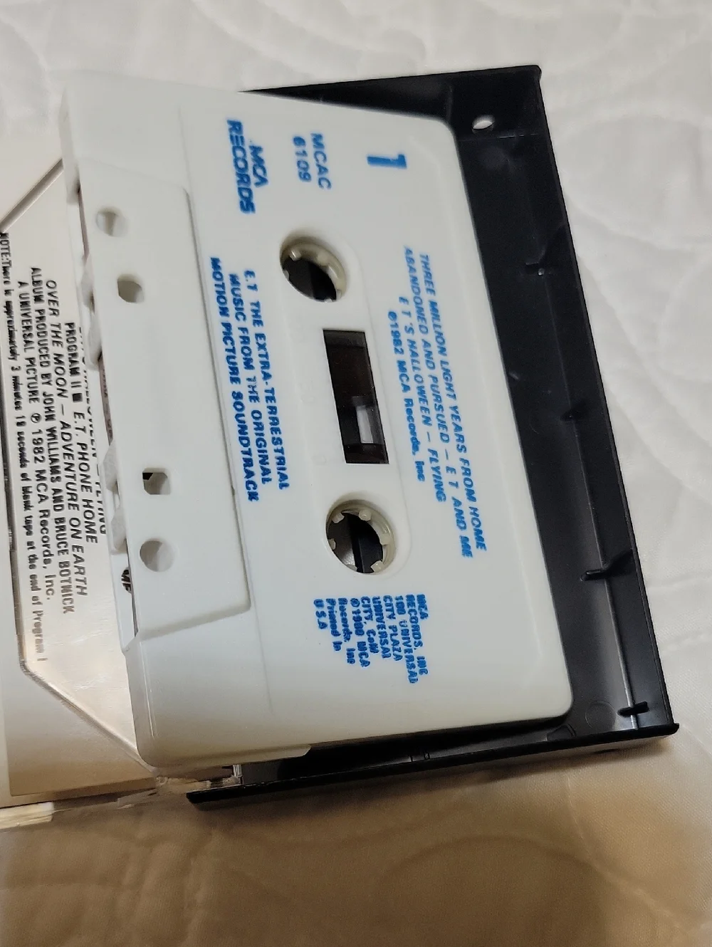 Other | Et Soundtrack Cassette Insert White Label | Poshmark